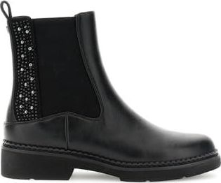 Caf&egrave;noir Bottines &Agrave; Strass, Clous Et &Eacute;lastique, Pour Femme, Couleur Noir, Taille 41