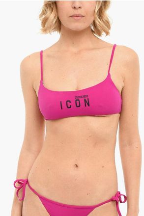Dsquared2 Printed ICON Bikini Bra size 38