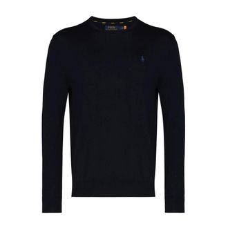 Ralph Lauren Slim Fit Baumwollpullover - - Knitwear - Herren - Blau - XL