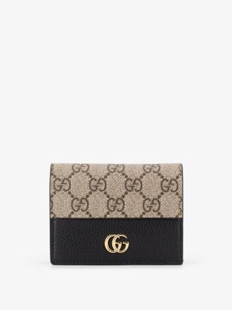 Gucci Mini leather wallet and GG Supreme fabric - GUCCI - gender_Woman
