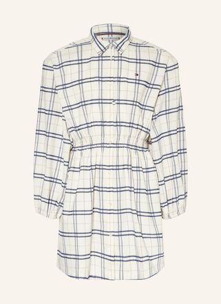 Tommy Hilfiger Hemdblusenkleid Aus Cord weiss