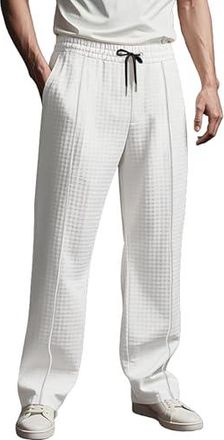 Generic Pantalon cargo baggy imperméable pour homme, pantalon de yoga à jambes larges avec poches, pantalon de yoga à jambes larges avec poches, pantalon de d