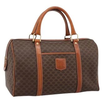 Celine Pre-owned Vintage Macadam Hand Bag - Femme - Pre-owned - Brun - Taille: ONE Size