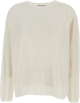 Stefano Mortari Femme, Pulls, Blanc, Taille: 38 FR Maille Ras du Cou