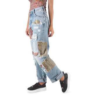 Replay Damen Jeans Jaylie Wide Leg Fit, Light Blue 010 (Blau), 33W / 32L