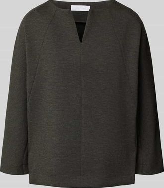 Rich & Royal Sweatshirt mit 3/4-Arm und Tunika-Kragen