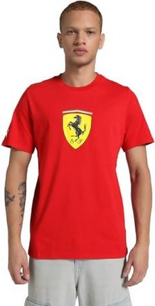 Puma T-Shirt pour Homme Ferrari Race coloré Big Shield Motorsport, Rosso Corsa, XL