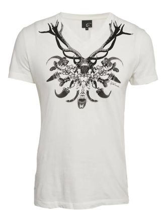 Cavalli t-shirt &agrave; logo imprim&eacute; - Blanc