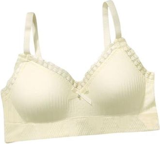 Generic Ensemble de sous-v&ecirc;tements sexy de niveau interm&eacute;diaire, &eacute;l&egrave;ves qui ajustent la forme des bonnets fins, pas de soutien-gorge avec anneau en acier, caf