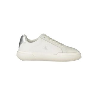 Calvin Klein Wei&szlig;e Leder Damen Sneaker - - Shoes - Damen - Wei&szlig; - 38 EU