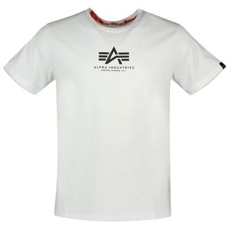 Alpha Industries Herren Basic T Ml T-Shirt, Weiß, 3XL