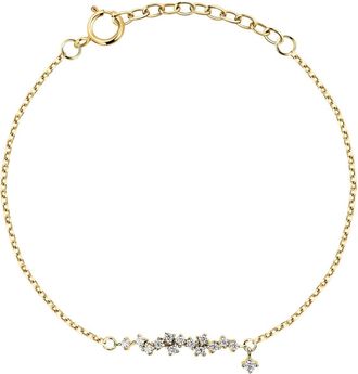 Cleor Bracelet en Plaqué or et zircon