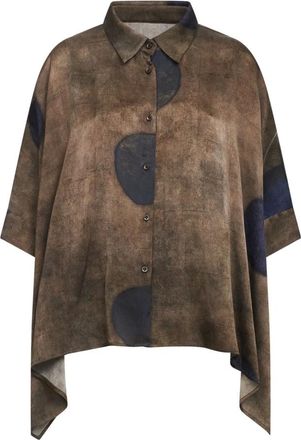 Uma Wang UMA Wang, Femme, Blouses et Chemises, Multicolore, Taille: 38 FR Asymmetric Polka Dot Shirt