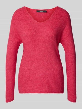 Vero Moda Regular Fit Pullover mit V-Ausschnitt Modell CREWLEFILE