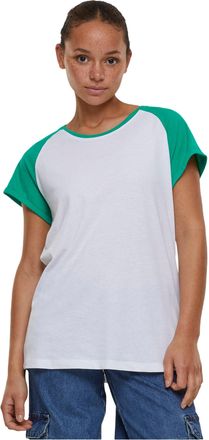 Urban Classics Ladies T-Shirt Contrast Raglan Tee, lässiges Raglan T-Shirt für Frauen, Regular Fit, erhältlich in vielen Farben, Größen XS-5XL