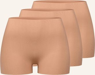 erlich textil Erlich Textil 3er Pack Light Touch Panty Slip Aus Modal - Nahtlose Kanten braun