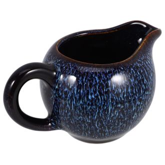 SOLUSTRE Keramik Milchkrug mit Griff Kleines Milchk&auml;nnchen zum Ausgie&szlig;en Vielseitiger Kaffeemilchbeh&auml;lter f&uuml;r Caf&eacute; und Haushalt