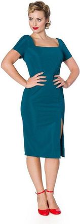 Banned A-Linien-Kleid Shes The One Pencil Dress Teal Retro Vintage Bleistiftkleid