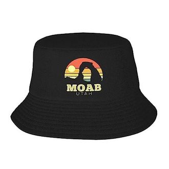 Generic Chapeau De Godet Coucher De Soleil Vintage &Agrave; Moab, Utah Hommes Chapeau De Seau Mode Pliable Bonnet Soleil, pour Chasse, Le Camping, De P&ecirc;che, 56-58cm