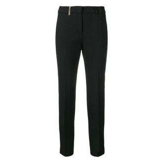 PESERICO Femme, Pantalons, Noir, Taille: 46 FR Pantalon Noir pour Femme