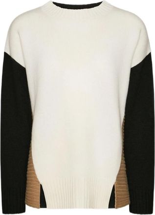 Elena Miro Femme, Pulls, Noir, Taille: 48 FR Pull color block