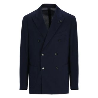 Lardini Herren, Jacken, Blau, SGr&ouml;&szlig;e