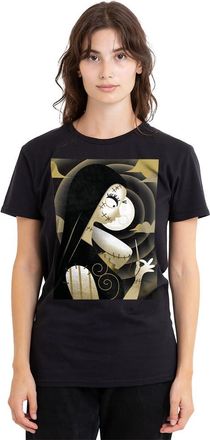 The Nightmare Before Christmas Damen Sally Shaded Ladies Shirt, Black, Schwarz, XXL EU
