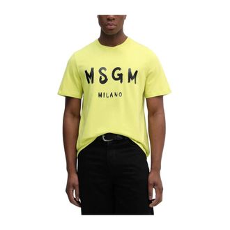 Msgm Msgm, Herren, Oberteile, Gelb, SGr&ouml;&szlig;e