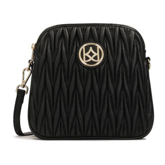 Kazar Klassischer Lederg&uuml;rtel Posttasche - - Bags - Damen - Schwarzk - ONE SIZE