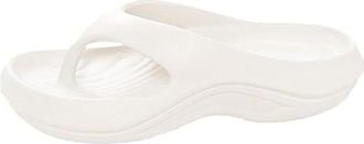 Generic Tongs orthopédiques légères avec soutien de la voûte plantaire pour femme - Absorption des chocs - Plateforme, blanc, 37 EU