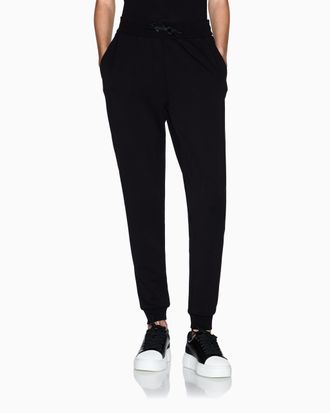 A|X Armani Exchange Damen Icon Project, Shiny Studs Logo Sweatpants, Schwarz, 46