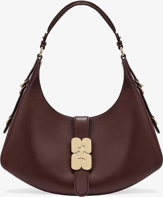 Ganni Petit sac marron Kat Port&eacute; &Eacute;paule En Cuir Recycl&eacute; - Pour Femme