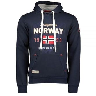Geographical Norway Sweat &agrave; capuche pour homme &agrave; manches longues Guitre, bleu marine, S