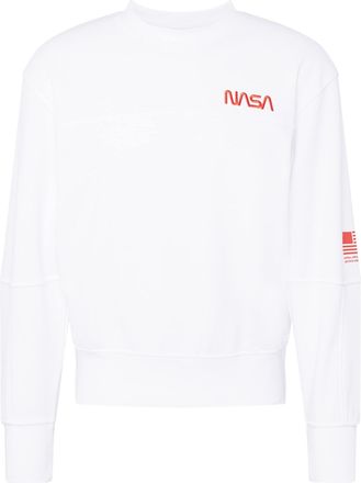Jack & Jones Jack & Jones Mens JCONASA Sweat Crew Neck Sweatshirt, White/Fit:Oversize Crop, L