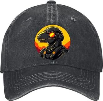 Generic Chapeau De Sport Cyber Dinosaur Casquette De Baseball Toutes Les Saisons Chapeau De Soleil R&eacute;glable Casquette Trucker pour Quotidien Entra&icirc;nements Ran