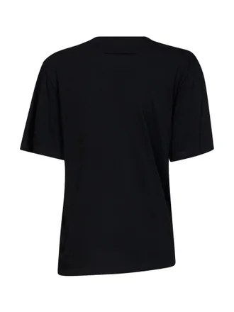 Maison Margiela Womens T-Shirt Asymmetric Cotton Black T-Shirts & Jerseys