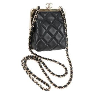 Chanel Pre-owned Cuir sacs-chanel - Femme - Pre-owned - Noir - Taille: ONE Size