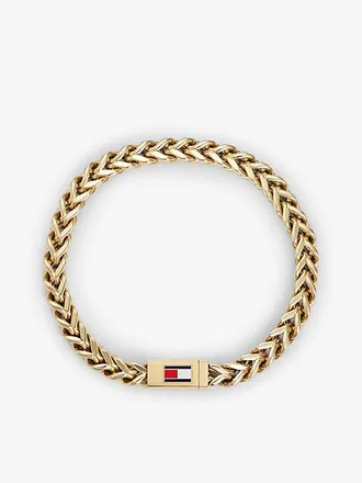 Tommy Hilfiger Bracelet chaîne tressée plaqué or