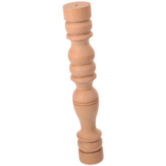 Lurrose Massive Holzs&auml;ule R&ouml;mische S&auml;ule Geschnitzt M&ouml;belpfosten Dekorative Holzs&auml;ule f&uuml;r Schrank und Gel&auml;nder Handgefertigter Holzpfosten mit Klassischem Des