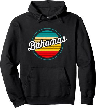 BDAZ Bahamas Retro Sonnenuntergang Vintage Distressed Cruise Pullover Hoodie