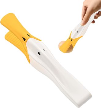 Generico K&uuml;chenzange f&uuml;r Entenschnabel - hitzebest&auml;ndiger Fleisch-Turner, ergonomischer, rutschfester Griff, Mehrzweck-K&uuml;chenwerkzeug f&uuml;r Grill, Frittieren, Ha