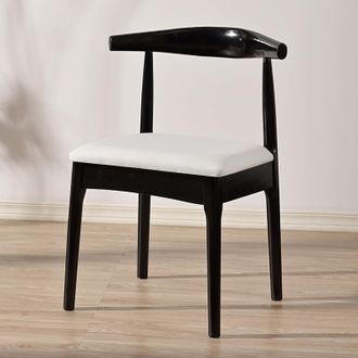 Generic 2er-Set Esszimmerstühle Aus Massivholz, Moderne, Mit Kunstleder Gepolsterte Küchen-Seitenstühle, Minimalistische Akzentstühle Im Bauernhausstil for Es