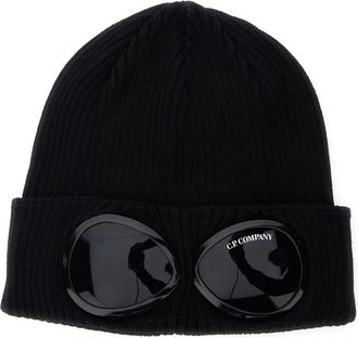 C.P. Company C.p. Company, Homme, Accessoires, Noir, Taille: ONE Size Cotton Goggle Beanie