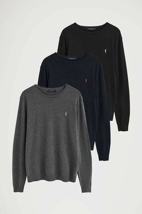 Polo Club PACK 3 - RIGBY GO U COTTON VO N-B-DGV