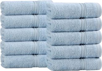 Superior NS Towel Parent Handtuch-Set, Baumwolle, Hell, blau, Face, 10