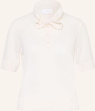Darling Harbour Darling Harbour Strickshirt Mit Cashmere Und Schluppe weiss