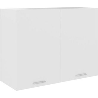 vidaXL Vidaxl - Armoire suspendue Blanc 80x31x60 cm Bois ding&eacute;nierie