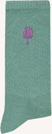 Faguo Chaussettes vert clair coton - SOCKS X1