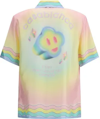 Casablanca Multicolor Jacquard Silk Shirt - Multicolor