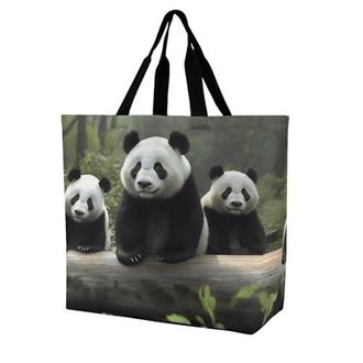 Generic Panda Mignon Sac &Agrave; Bandouli&egrave;re Imperm&eacute;able Sacs De Courses R&eacute;utilisable Sac Cabas Pour Universit&eacute; Gym Plage